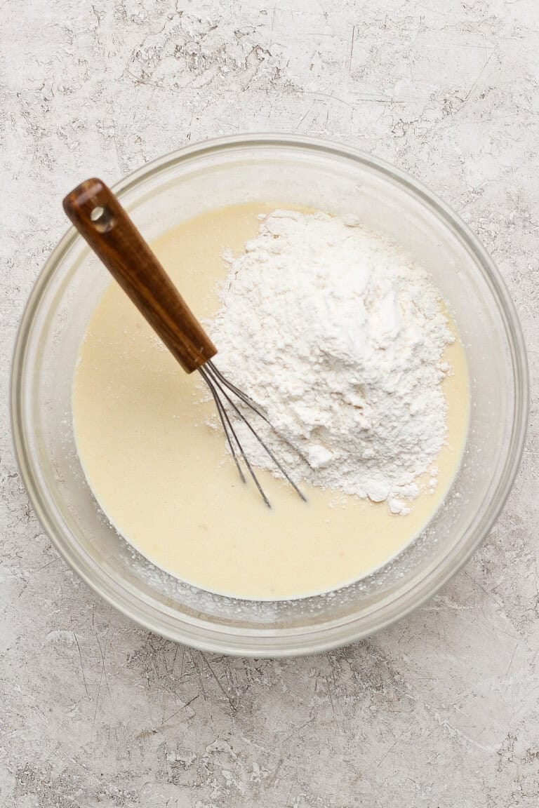 Strawberry Banana Cottage Cheese Breakfast Bake